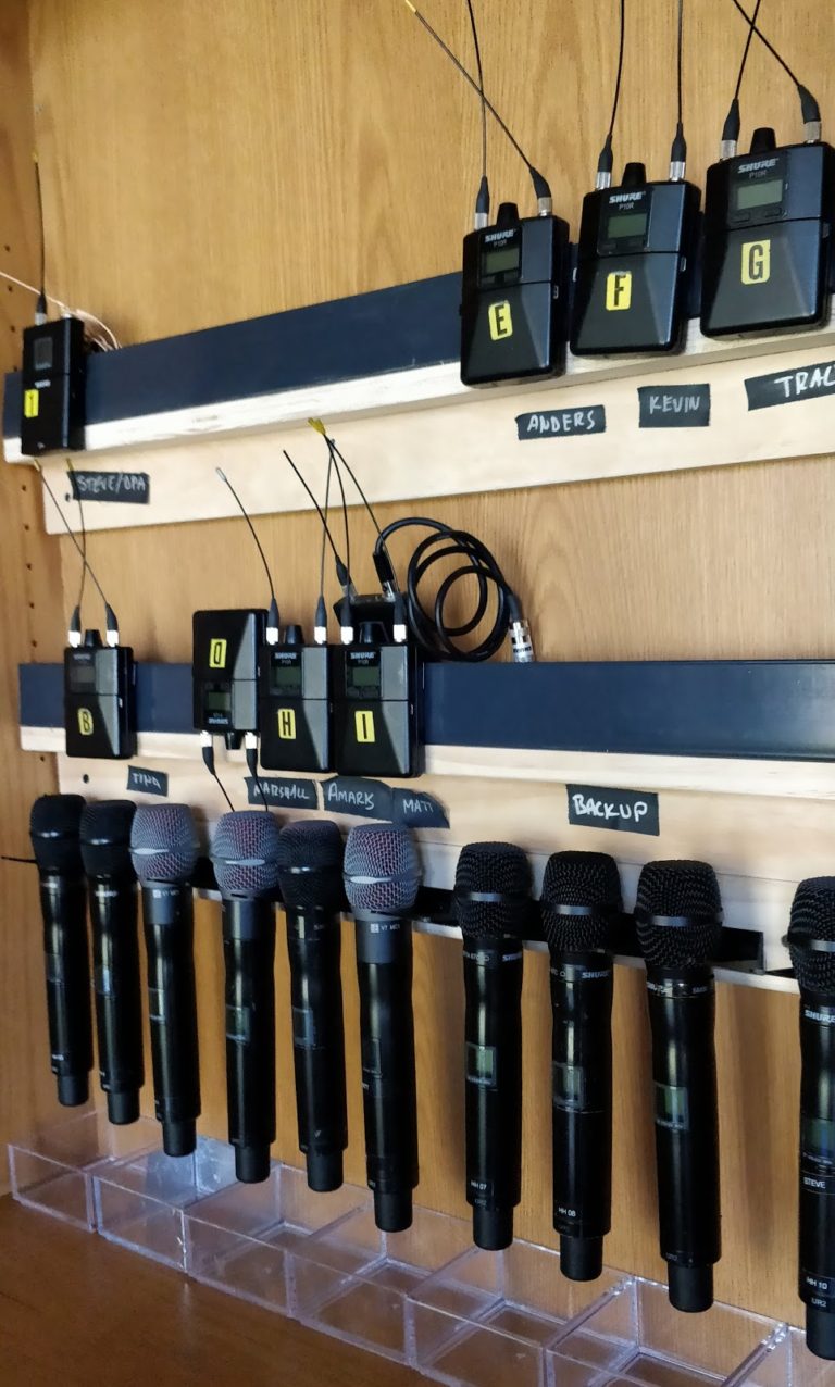 Wireless Mic Storage Innovation – Willow Creek Production